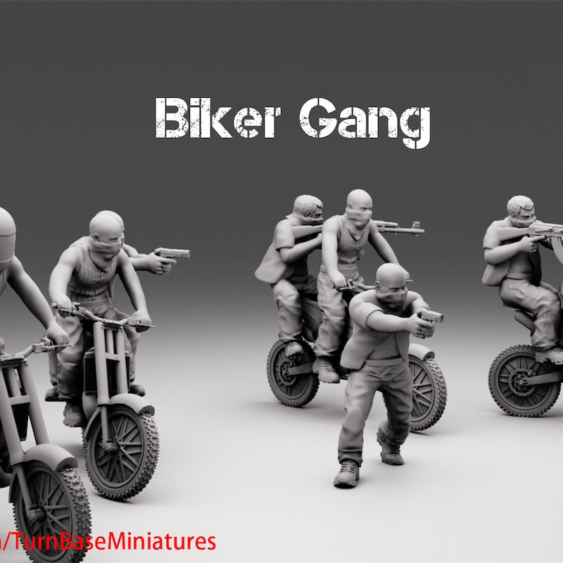 Biker Dnd Miniature - Etsy UK
