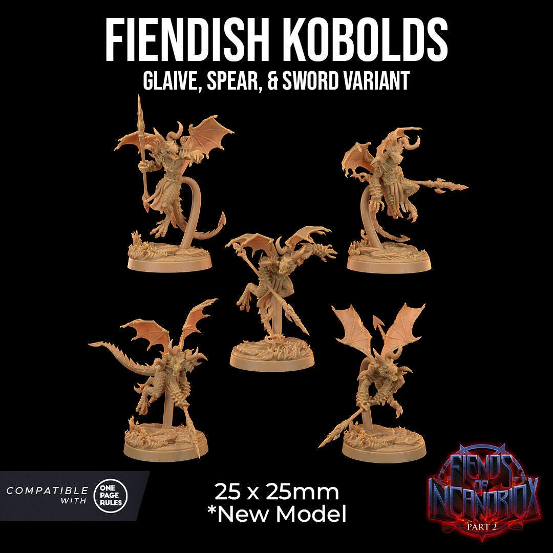 Fiendish Kobolds the Dragon Trappers Lodge Miniature 25mm - Etsy