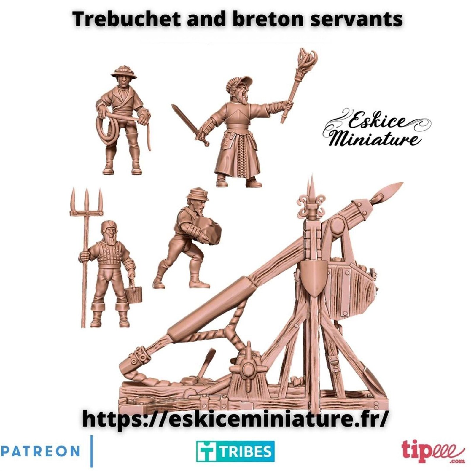 Trebuchet | Eskice Miniature | Miniature | Wargaming | 28mm | Medieval ...