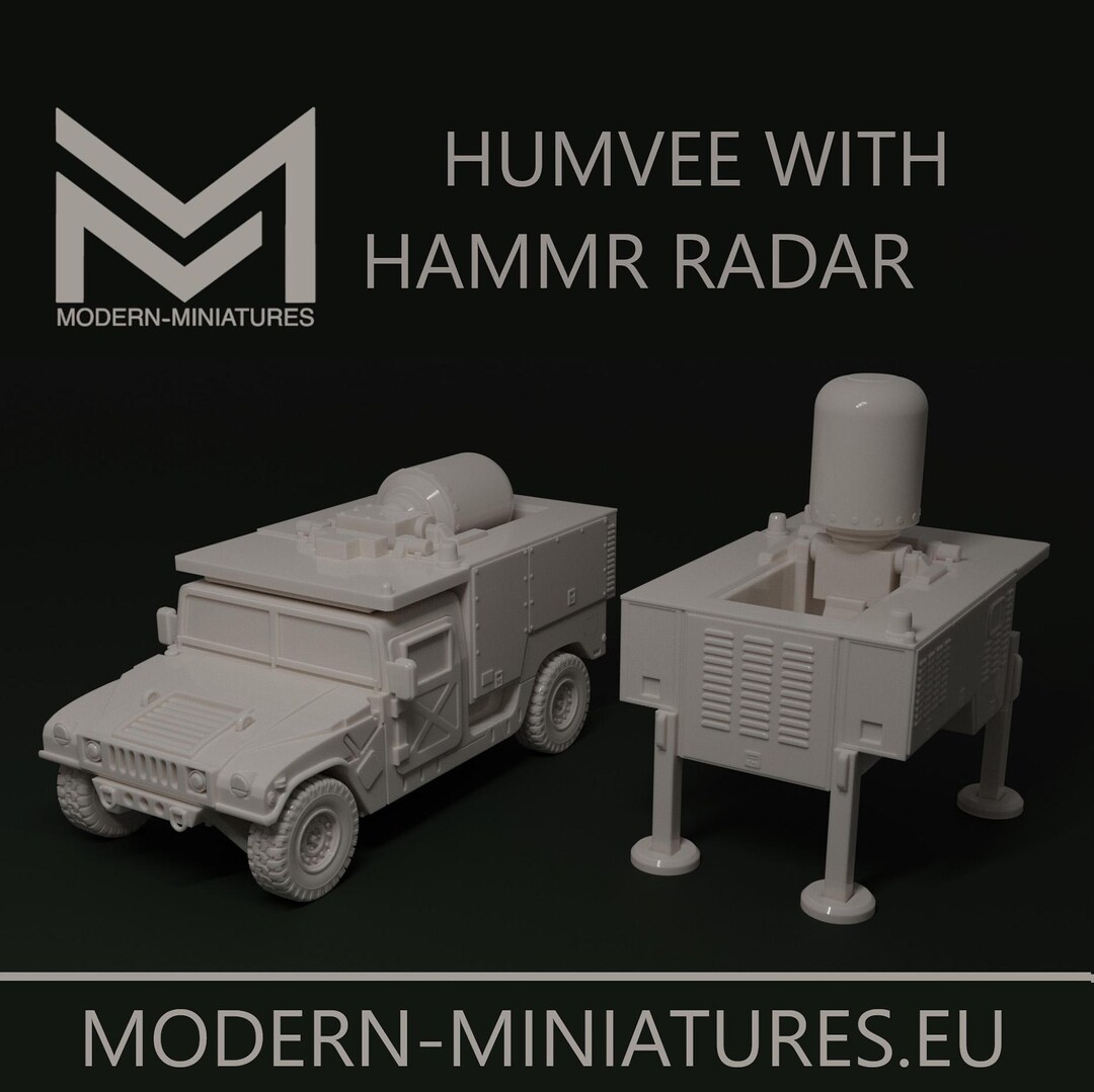 Humvee Hammr Radar | Modern Miniatures.eu | Miniature | Wargaming ...