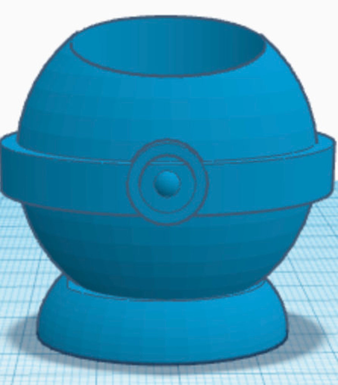 Pokeball Planter. 3d File. Drain Hole - Etsy