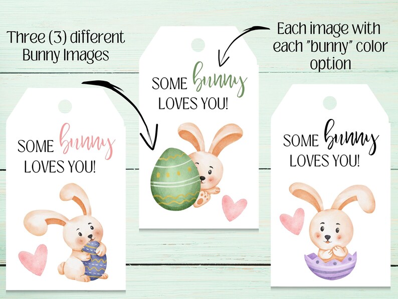 Printable Easter Gift Tag, Digital Download, Easter Basket Tag, Some ...