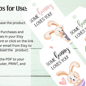 Printable Easter Gift Tag, Digital Download, Easter Basket Tag, Some ...