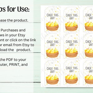 Printable Easter Gift Tag, Easter Basket Tag, Easter Treat Tag - Etsy