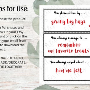 What I Love About My TEACHER, Teacher Appreciation Keepsake, Teacher ...