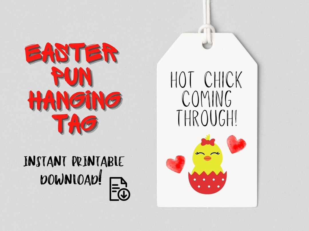 Printable Easter Gift Tag, Easter Basket Tag, Easter Treat Tag - Etsy