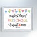 First Day of Preschool Sign Printable 2024 Back to School Prop Sign My ...