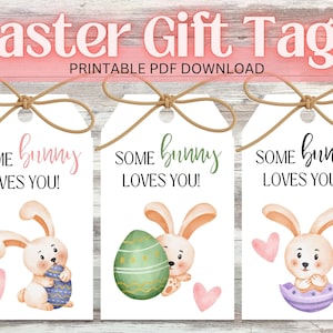 Printable Easter Gift Tag, Digital Download, Easter Basket Tag, Some ...