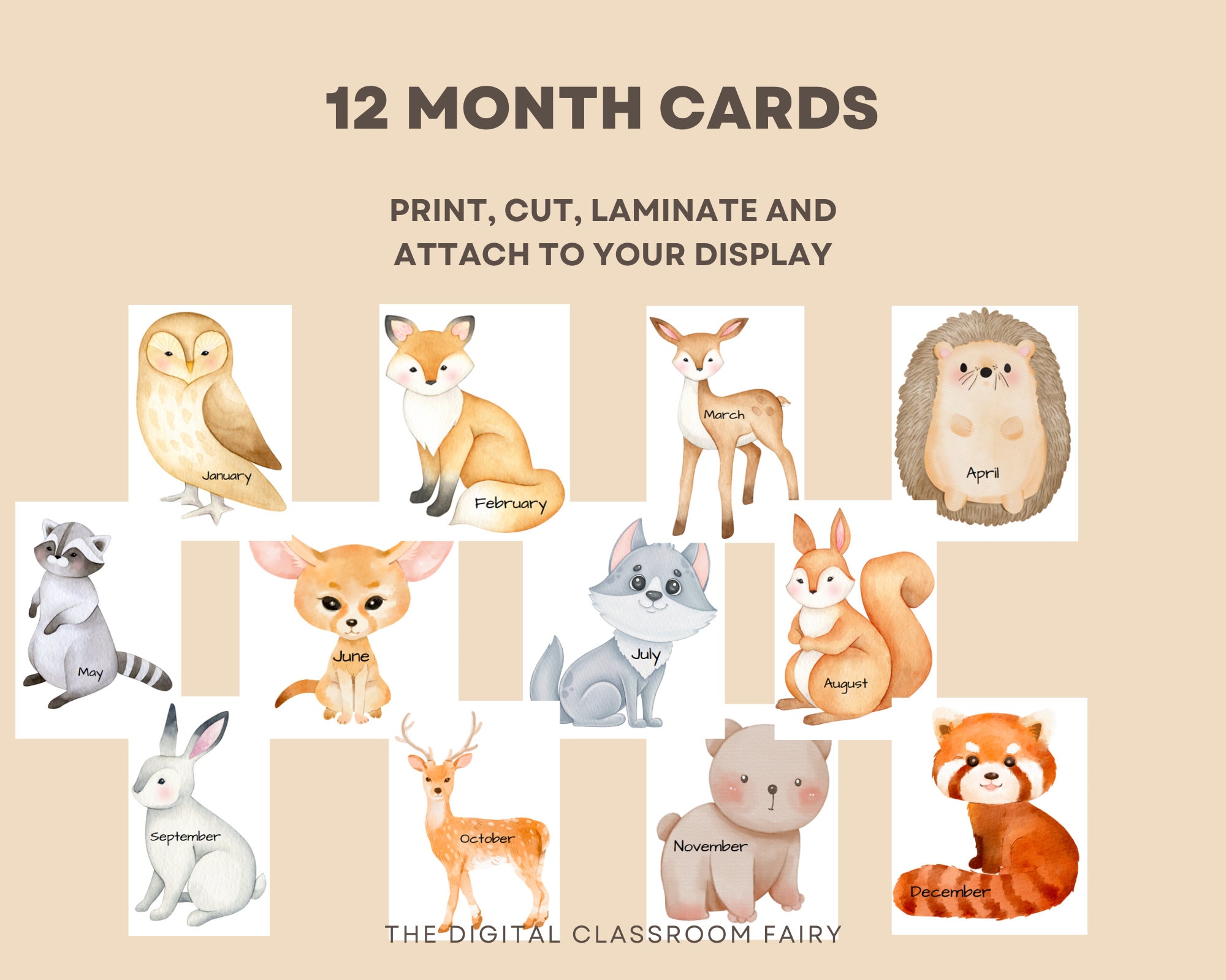 Customisable Birthday Wall Chart - Woodland Creatures - Etsy