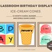 Customisable Birthday Wall Chart - Ice-cream - Etsy