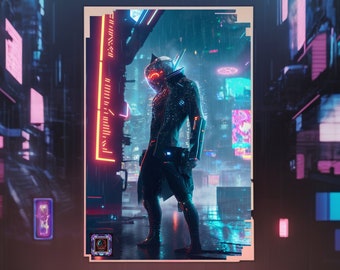 Poster Art Cyberpunk Digital Download Collectible - Etsy