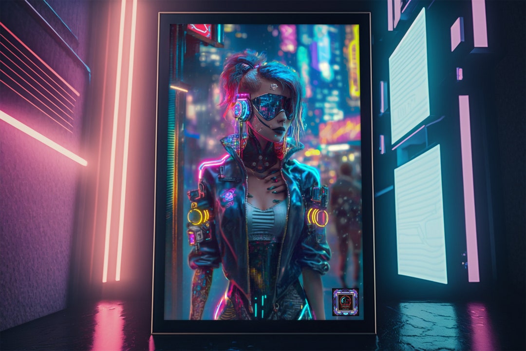 Premium Matte Vertical Posters Cyberpunk Collectible Poster Art ...