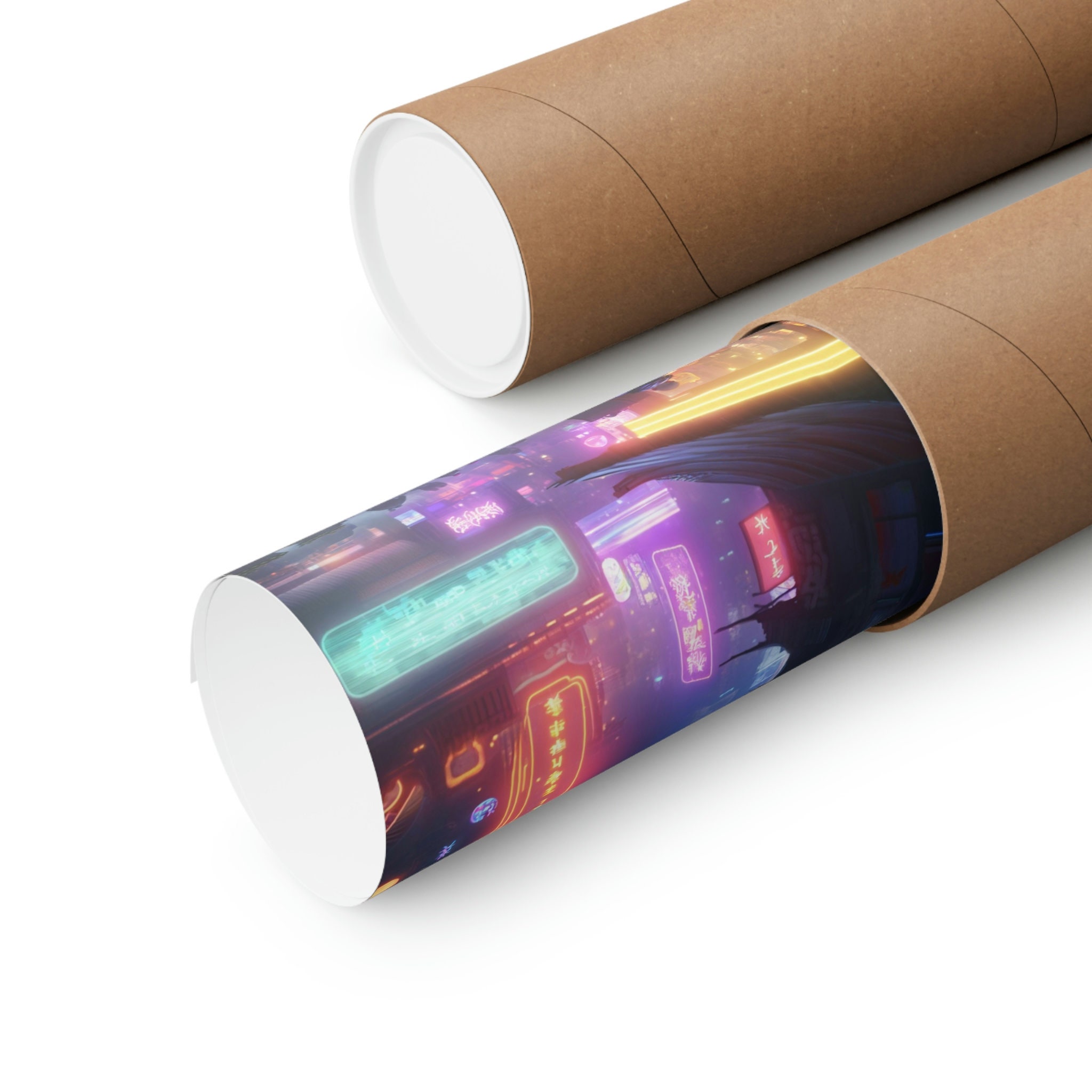 Premium Matte Vertical Posters Cyberpunk Collectible Poster Art neon ...