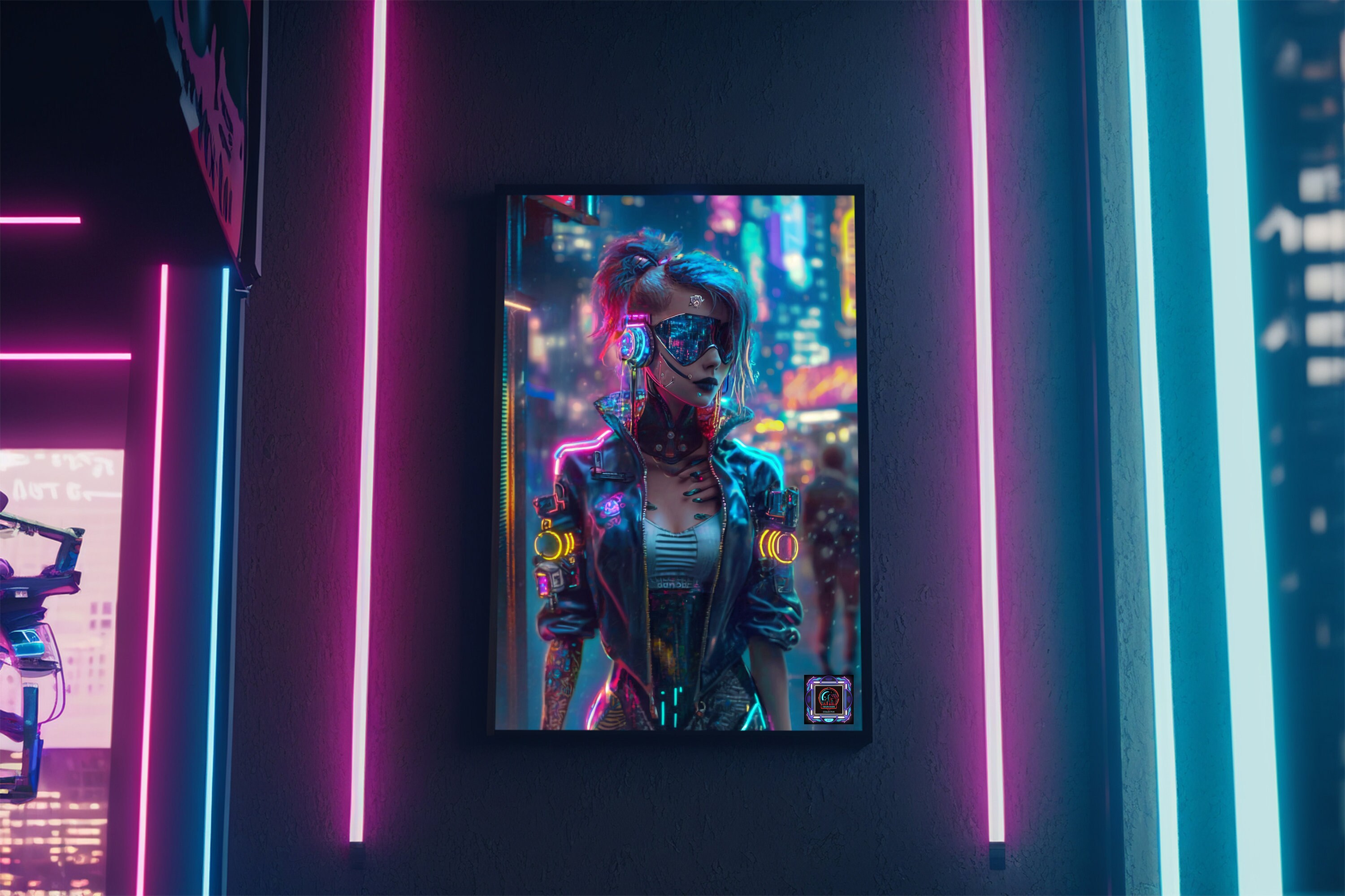 Premium Matte Vertical Posters Cyberpunk Collectible Poster Art future ...