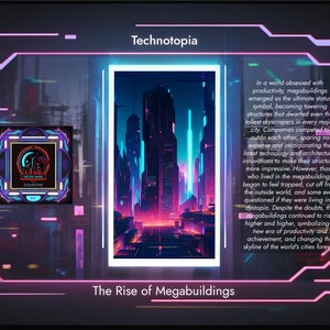 Poster Art Cyberpunk Digital Download Collectible || "technotopia ...
