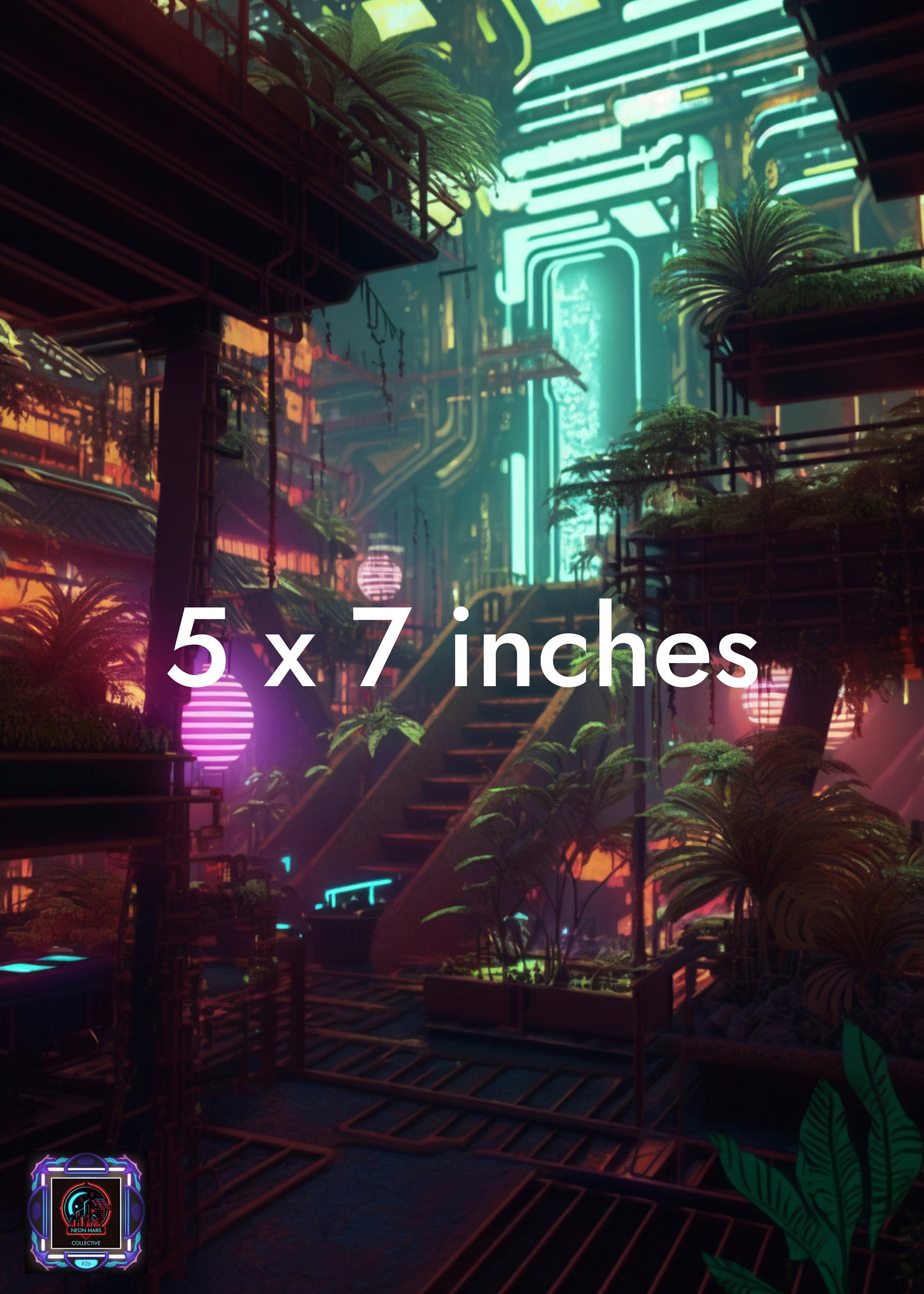 Poster Art Cyberpunk Digital Download Collectible || "electric Eden ...