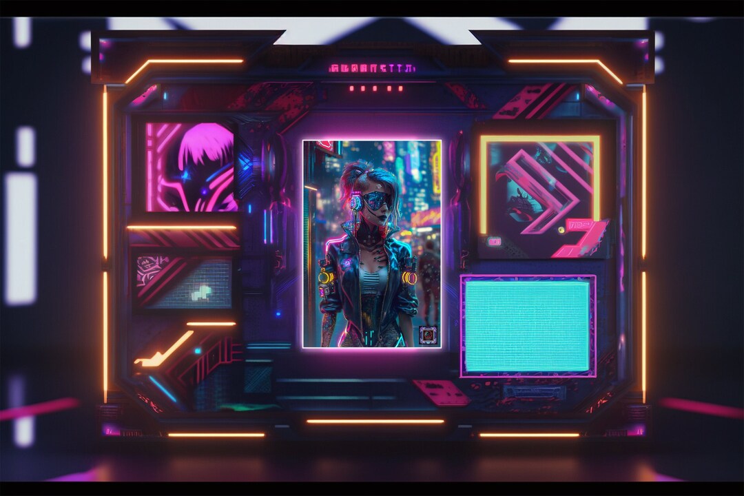 Poster Art Cyberpunk Digital Download Collectible || "future Humanity ...