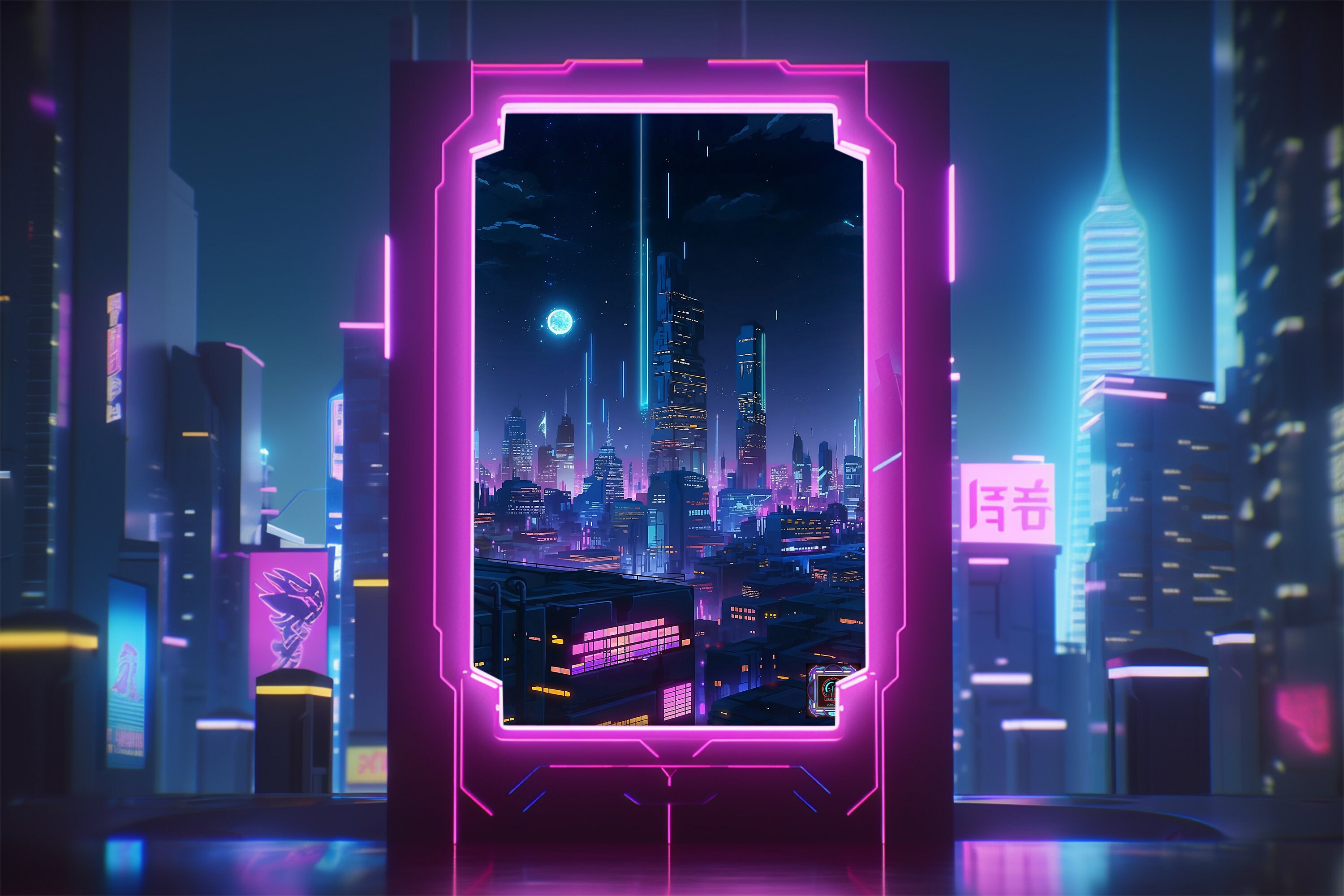 Poster Art Cyberpunk Digital Download Collectible technotopia Series ...