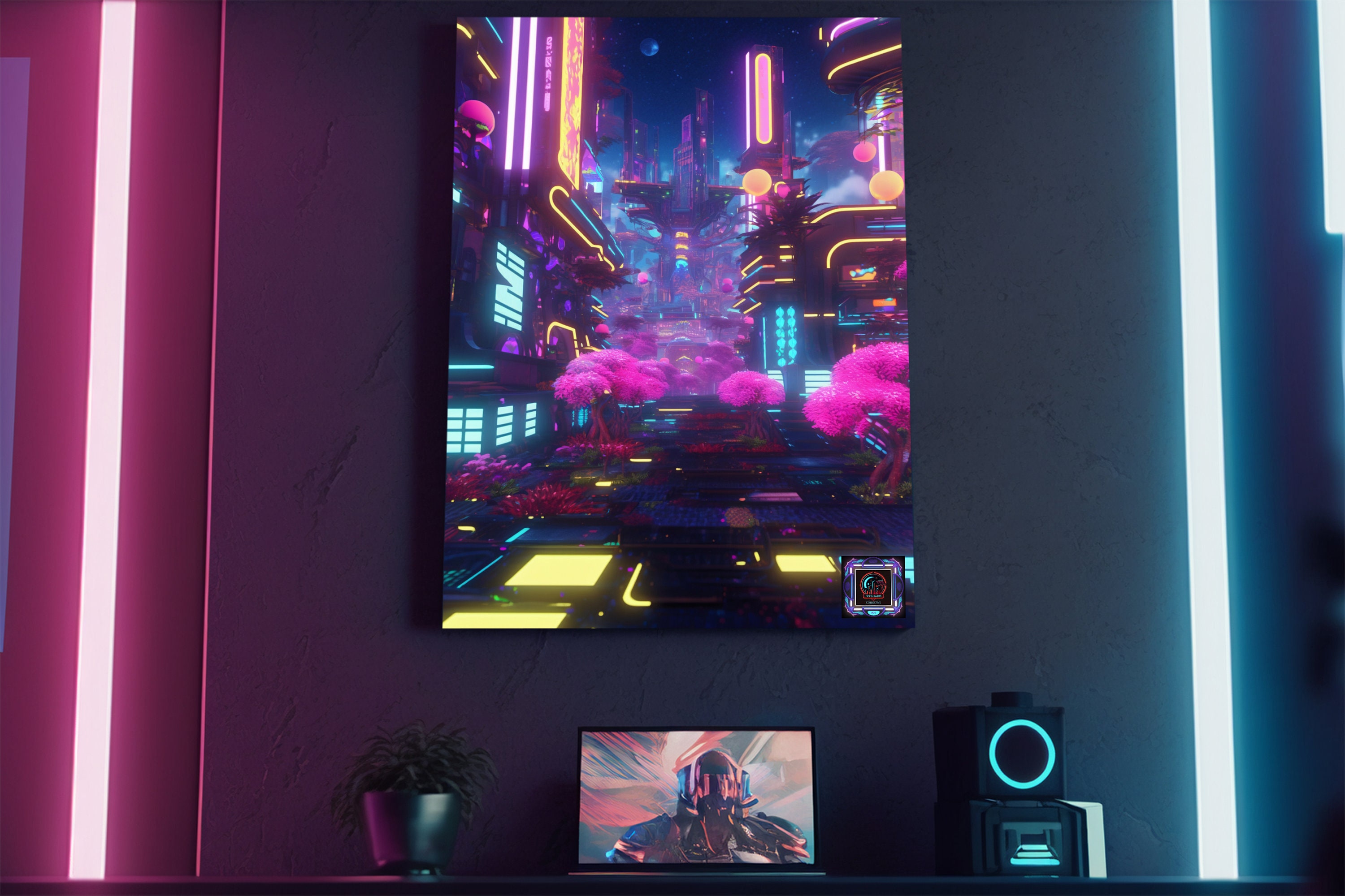 Poster Art Cyberpunk Digital Download Collectible electric Eden Series ...
