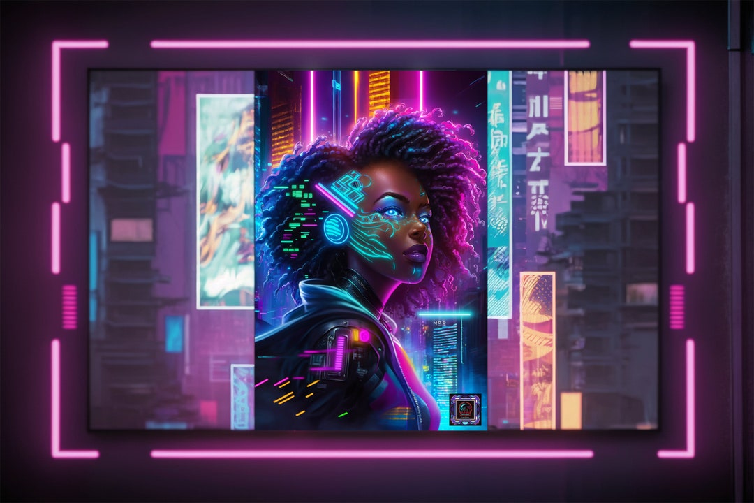 Poster Art Cyberpunk Digital Download Collectible || "future Humanity ...