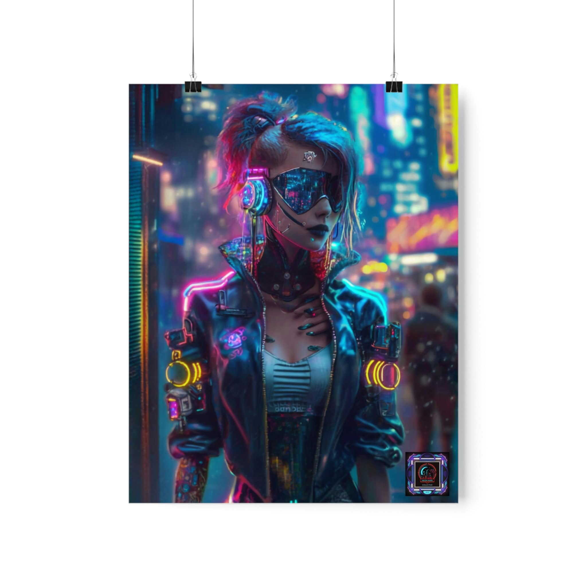 Premium Matte Vertical Posters Cyberpunk Collectible Poster Art future ...