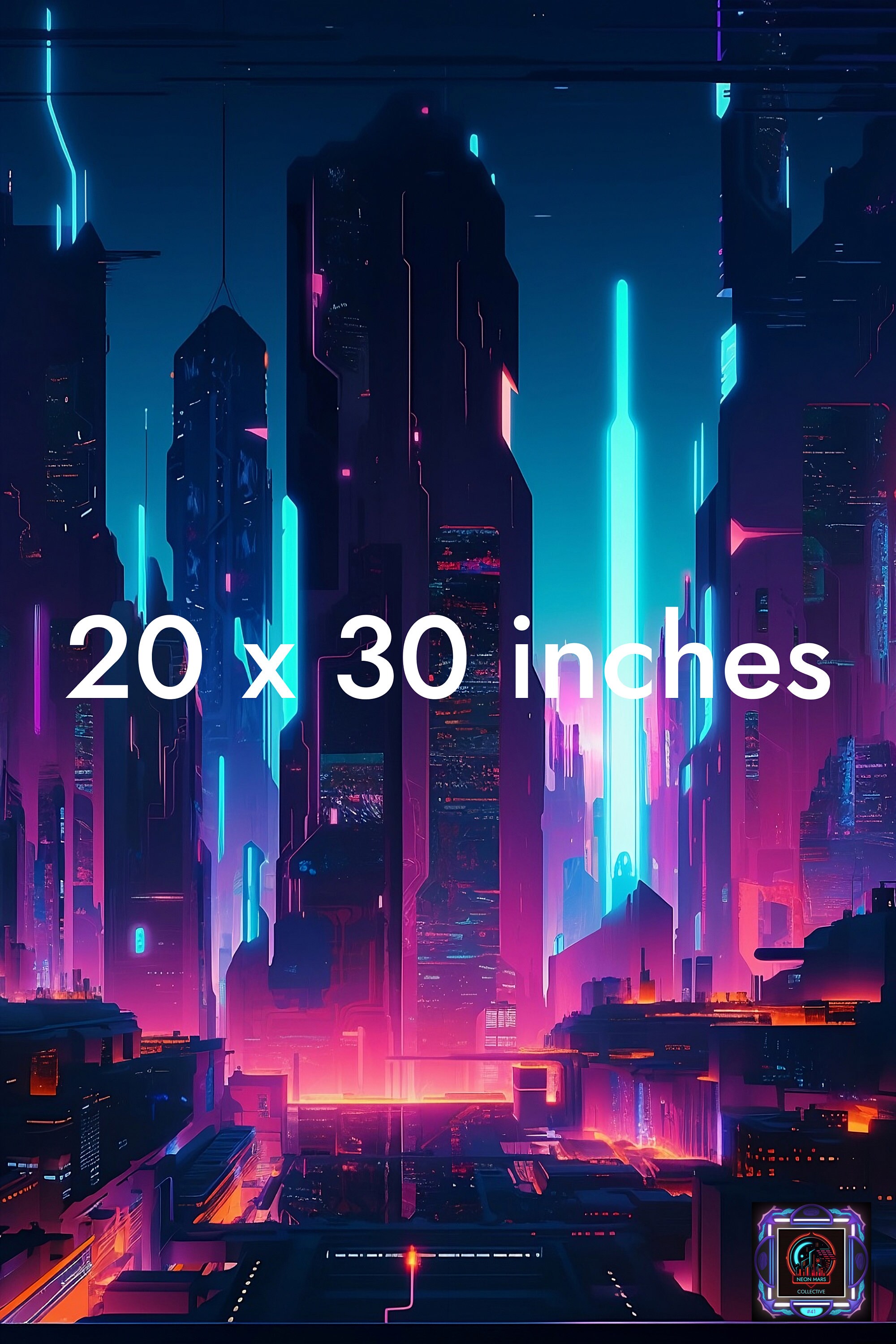 Poster Art Cyberpunk Digital Download Collectible || "technotopia ...