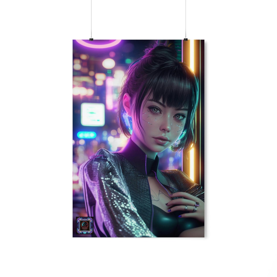 Premium Matte Vertical Posters Cyberpunk Collectible Poster Art ...