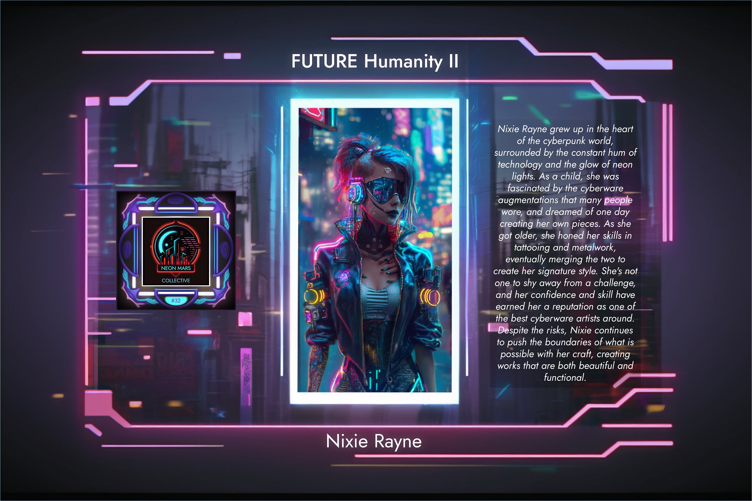 Premium Matte Vertical Posters Cyberpunk Collectible Poster Art future ...