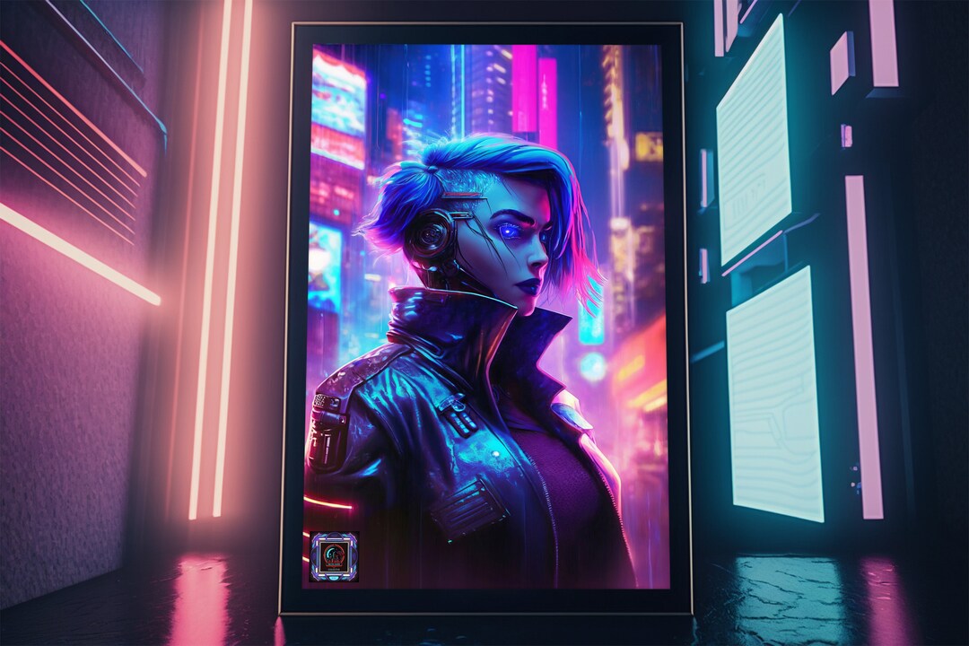 Premium Matte Vertical Posters Cyberpunk Collectible Poster Art ...