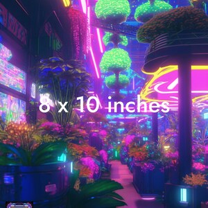 Poster Art Cyberpunk Digital Download Collectible electric Eden Series ...