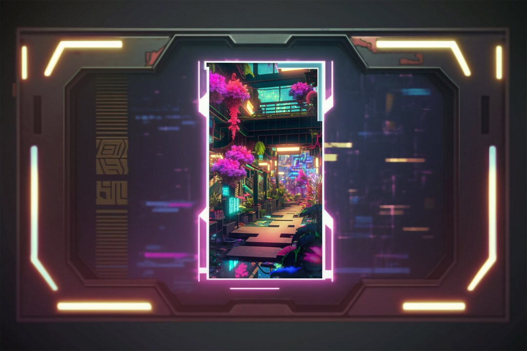 Poster Art Cyberpunk Digital Download Collectible electric Eden Series ...