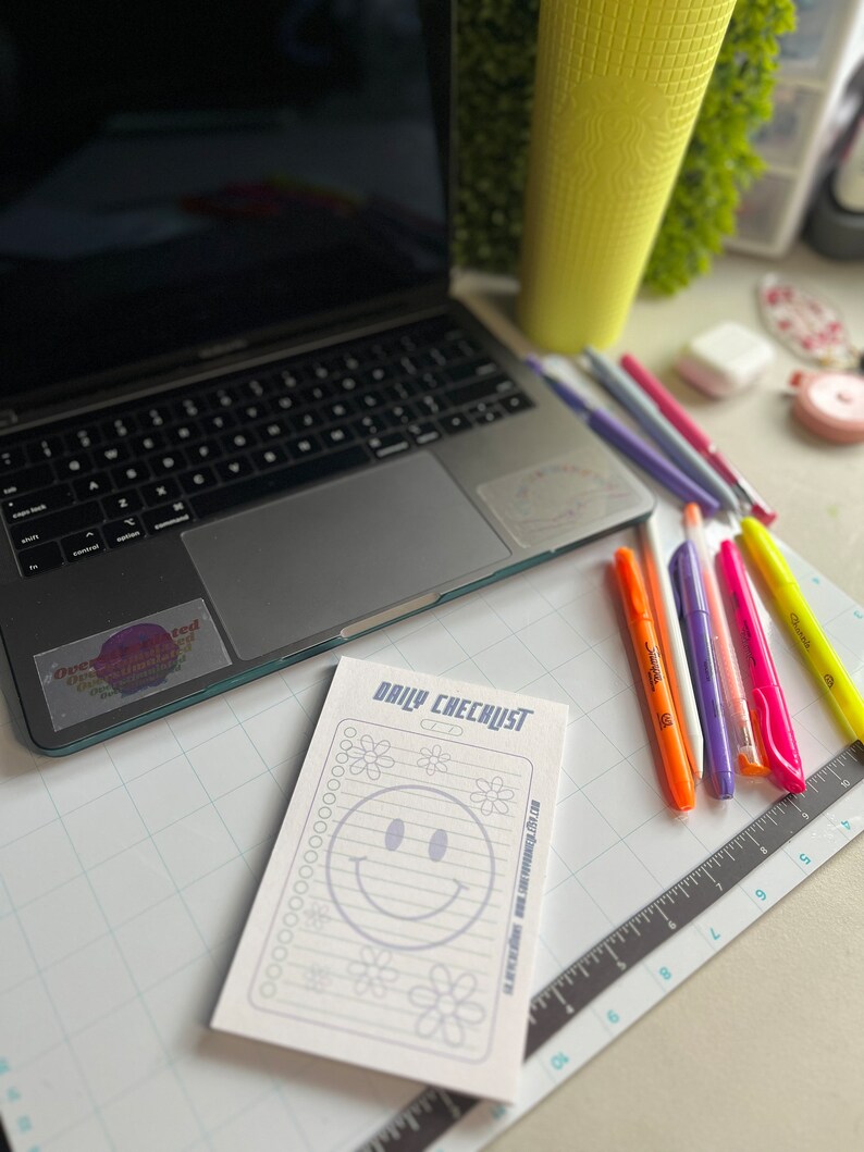 Daily Checklist Planner To-do List Stationery Pad Memo Pad - Etsy