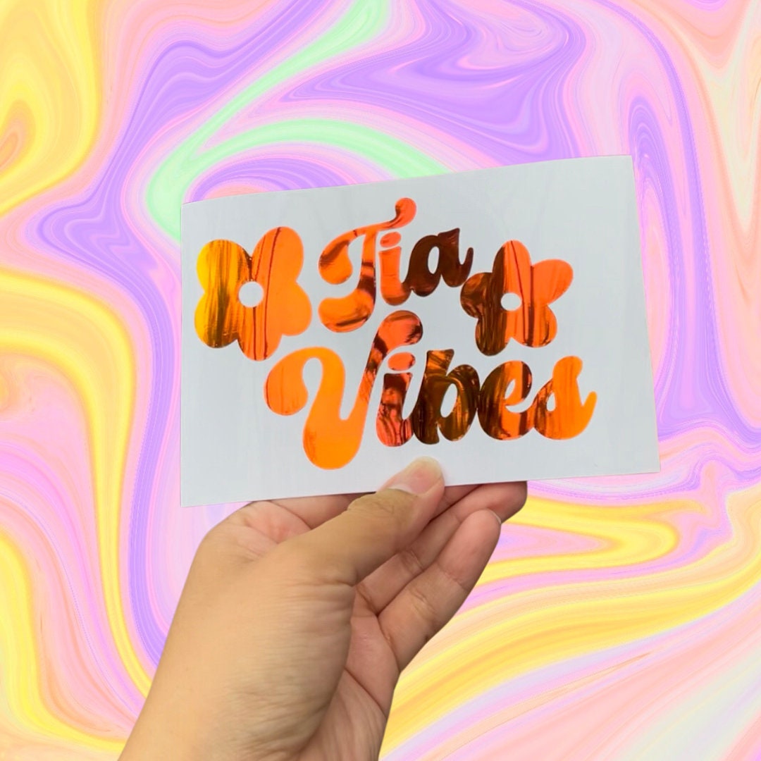 Tia Vibes Vinyl Decal, Car Accessory, Bumper Sticker, Custom Vinyl ...