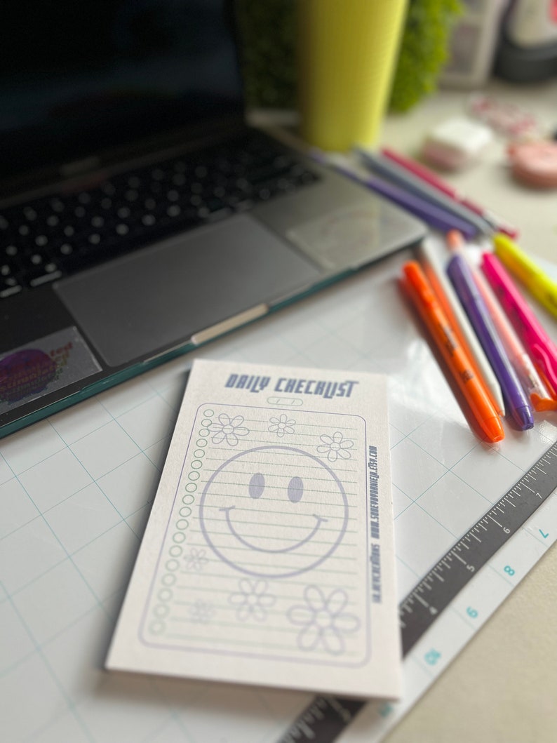 Daily Checklist Planner To-do List Stationery Pad Memo Pad - Etsy
