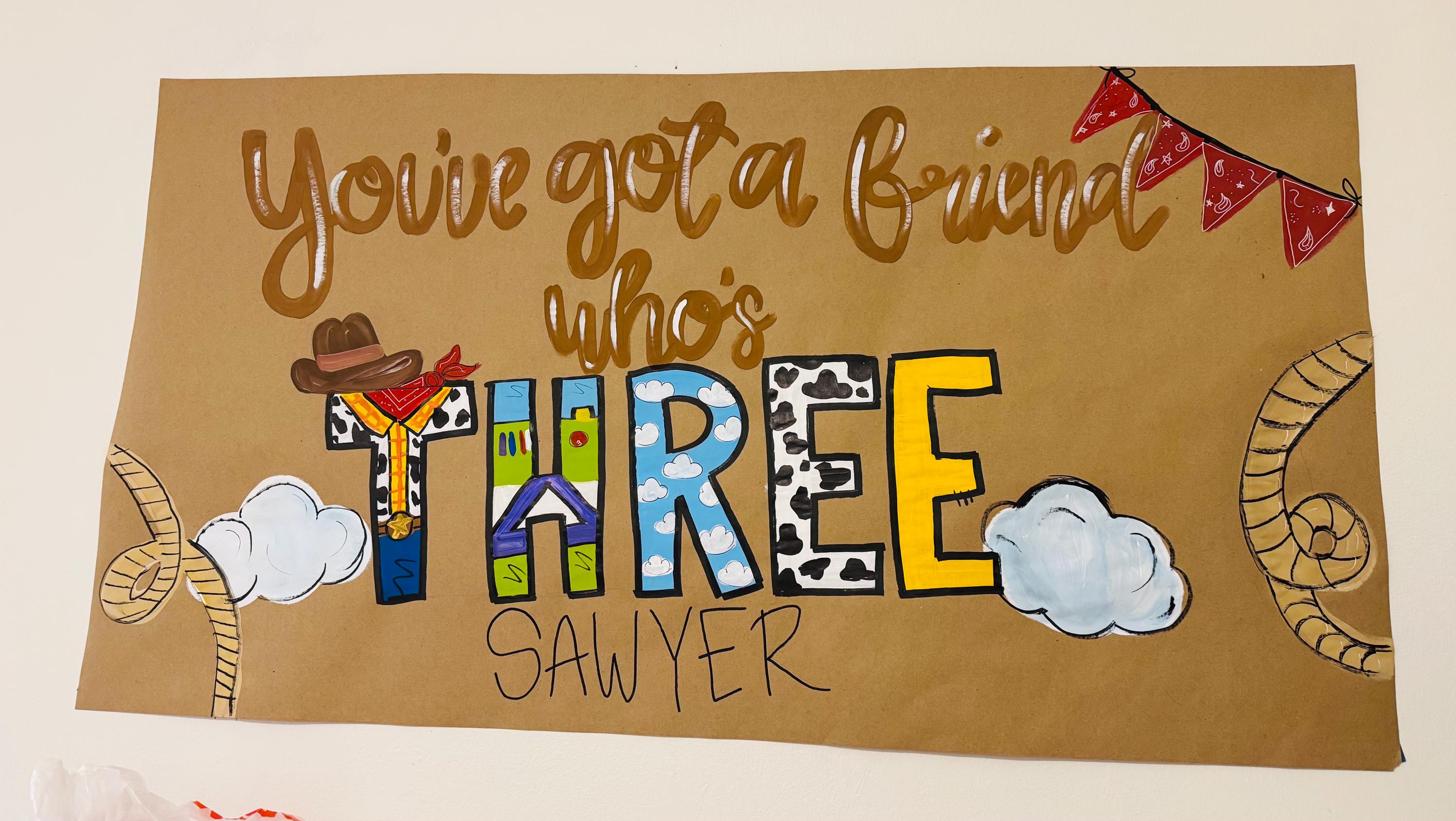 Toy Story Custom Hand Painted Banner - Etsy
