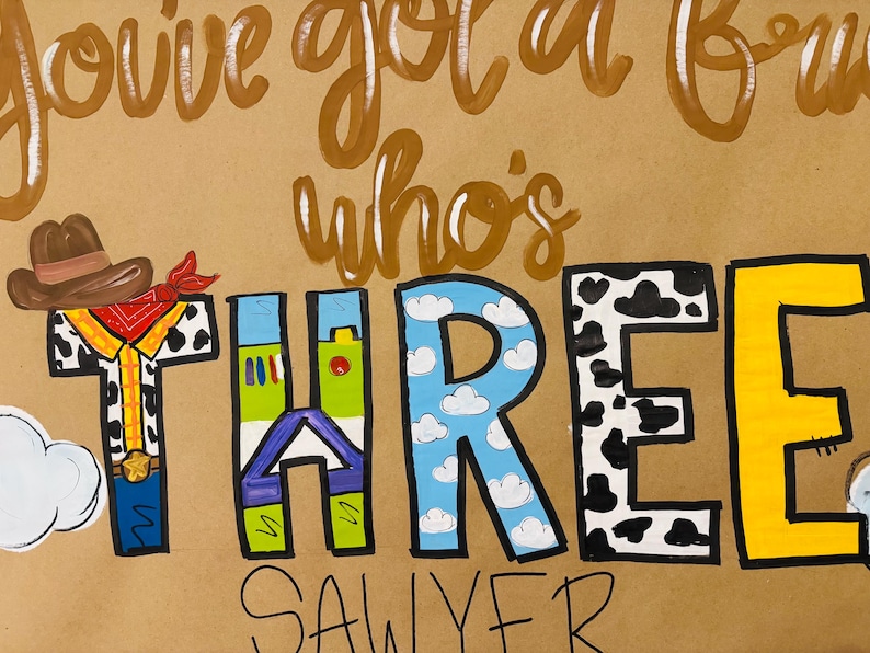 Toy Story Custom Hand Painted Banner - Etsy