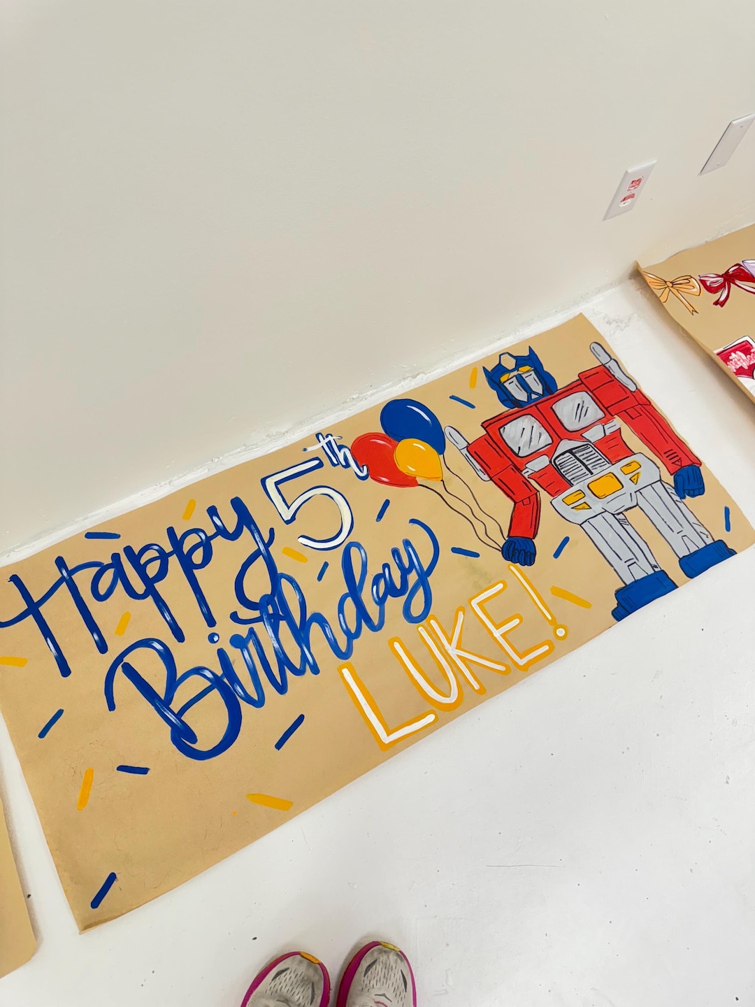 Transformer Themed Banner - Etsy