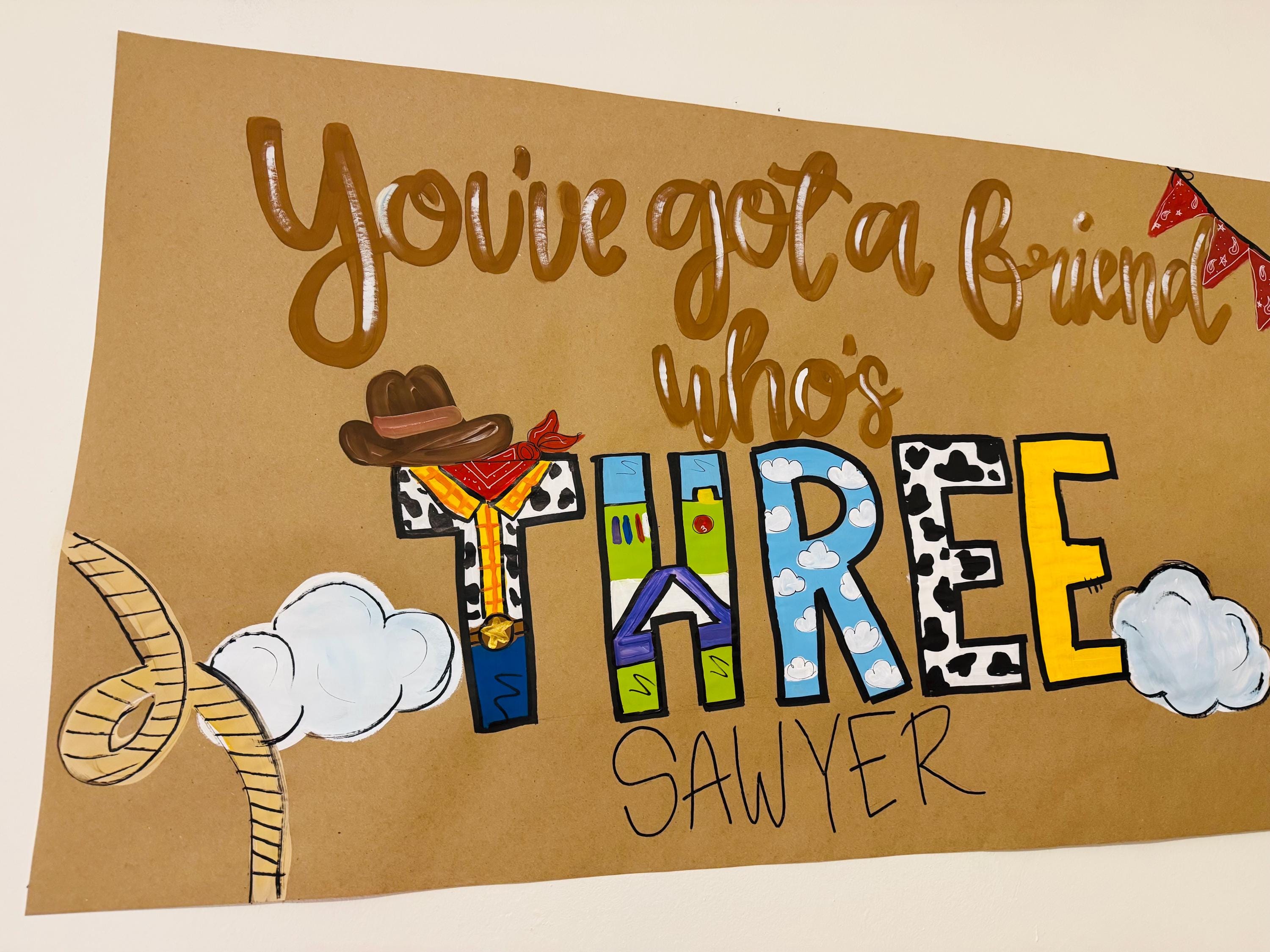 Toy Story Custom Hand Painted Banner - Etsy