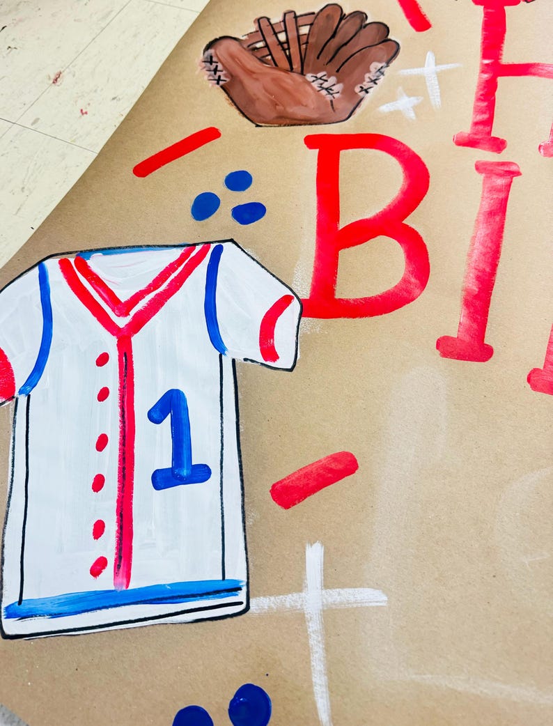 Custom Hand Painted Base Ball Banner - Etsy