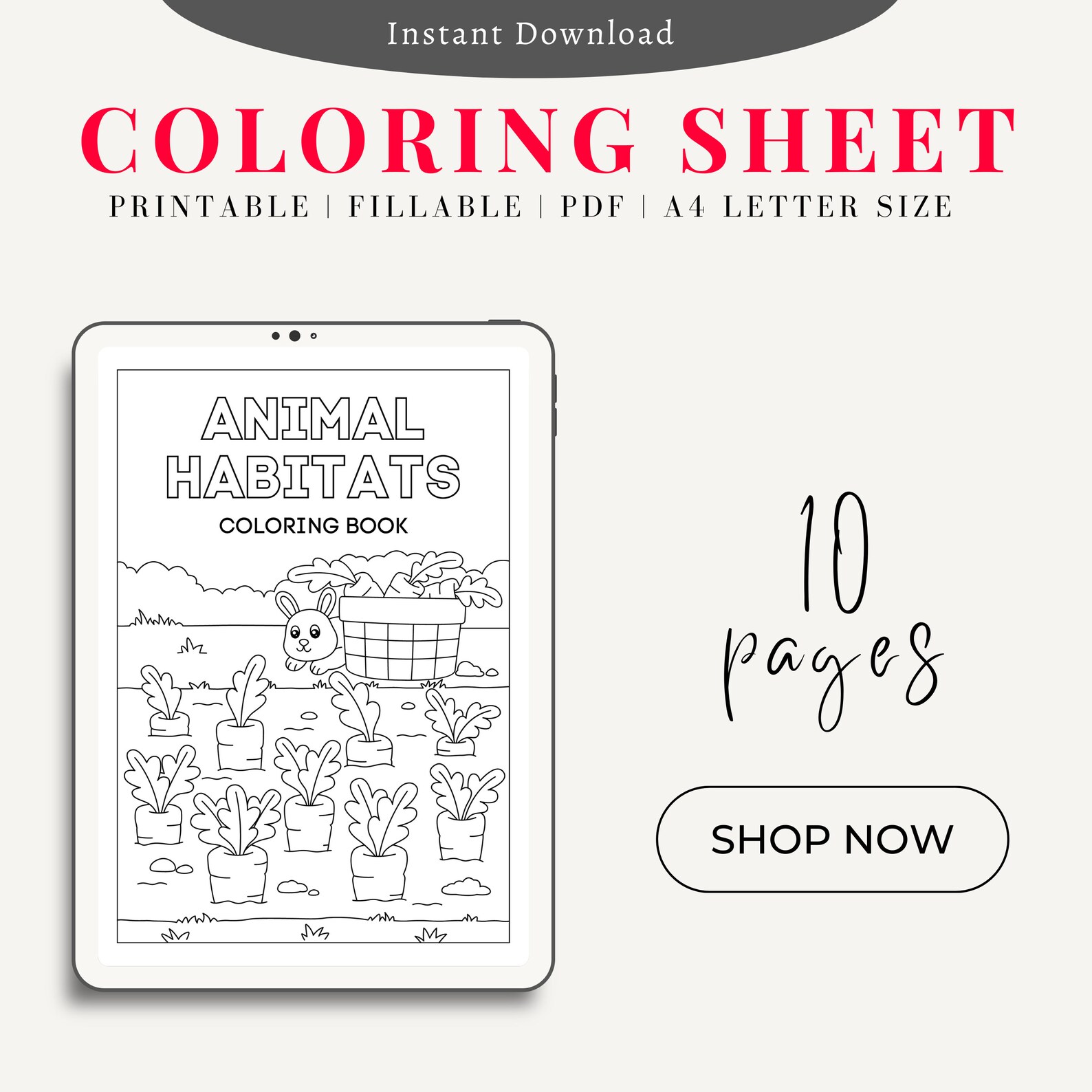Animal Coloring Pages, Color Activity, Printable Coloring, Kid Activity ...