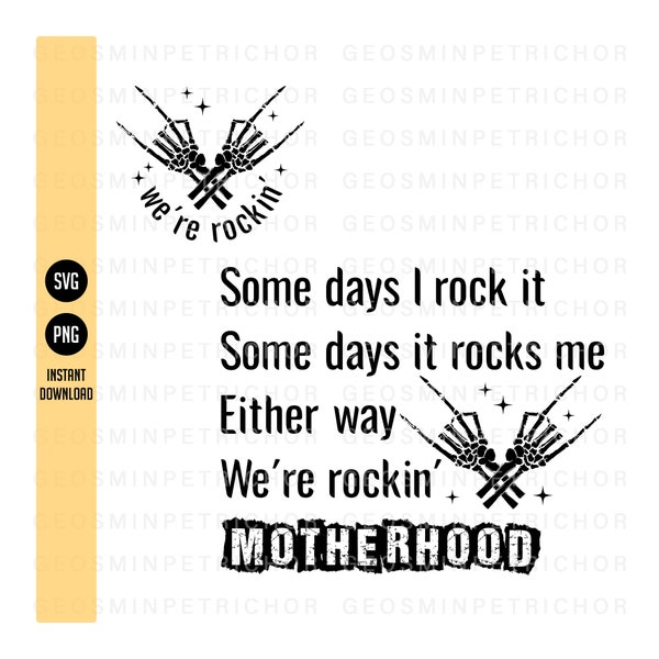 Some Days I Rock It Some Days It Rocks Me Svg - Etsy