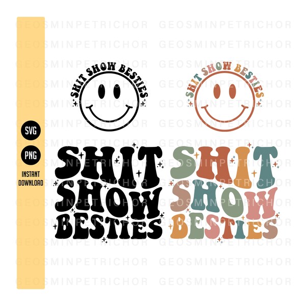 Shit show bestie svg - Etsy Nederland
