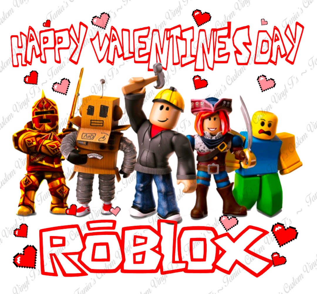 Valentine's Day Roblox, Happy Valentines Day Red Letters - Etsy