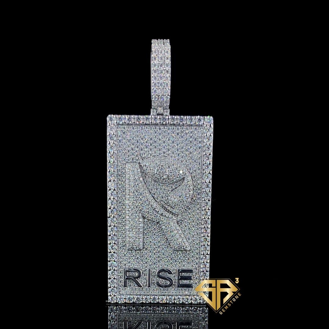 Custom Plate Pendant Logo Pendant,custom Letter Diamond Pendant,hiphop ...