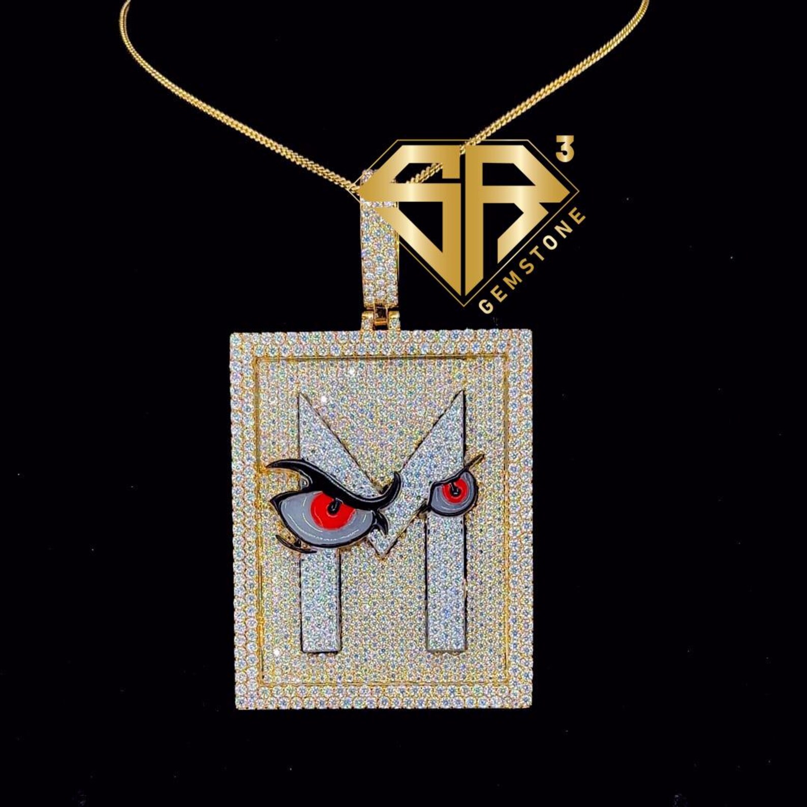 Custom 3D Latter Logo Pendant,custom Texts Pendant,s925 Silver 14k Gold ...
