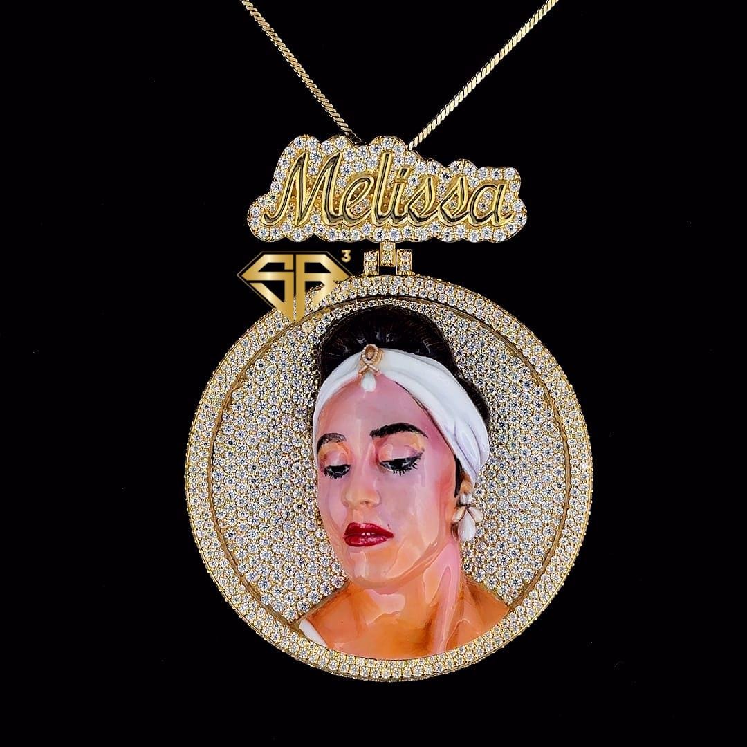 Custom Photo 3D Pendant,3d Memory Photo Pendant,925 Sterling Silver ...