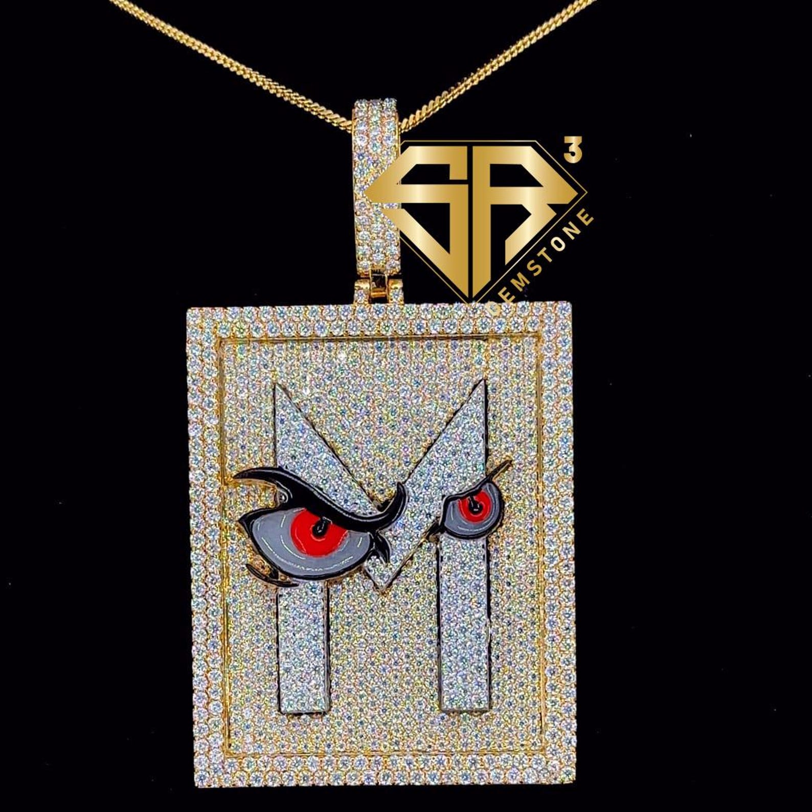 Custom 3D Latter Logo Pendant,custom Texts Pendant,s925 Silver 14k Gold ...