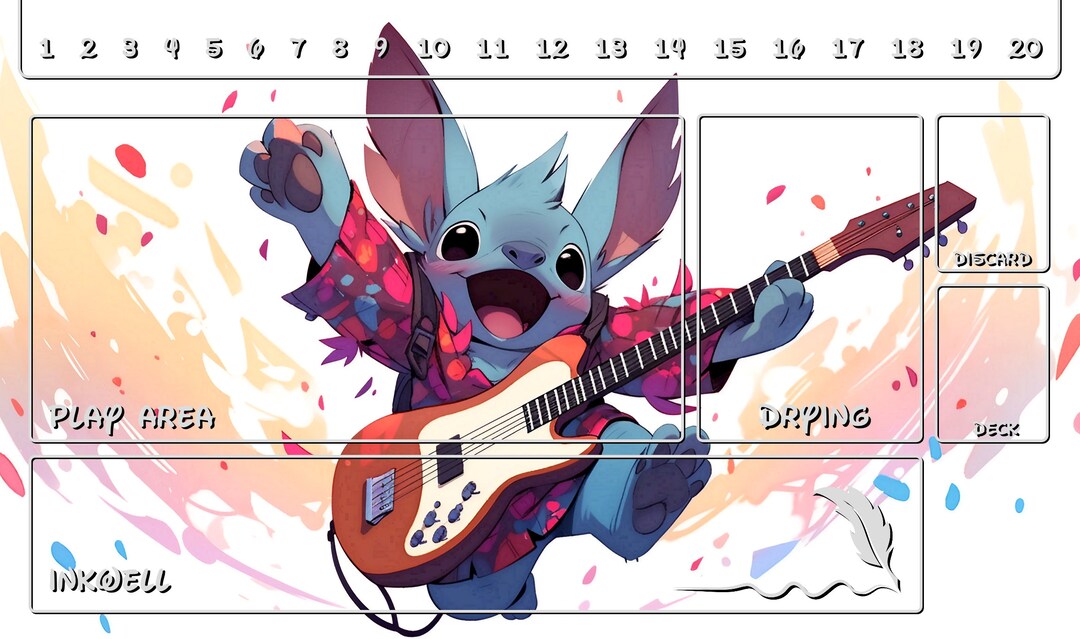 Lorcana Playmat Artwork - Rockstar Scratch (with/without Playzones) - Etsy