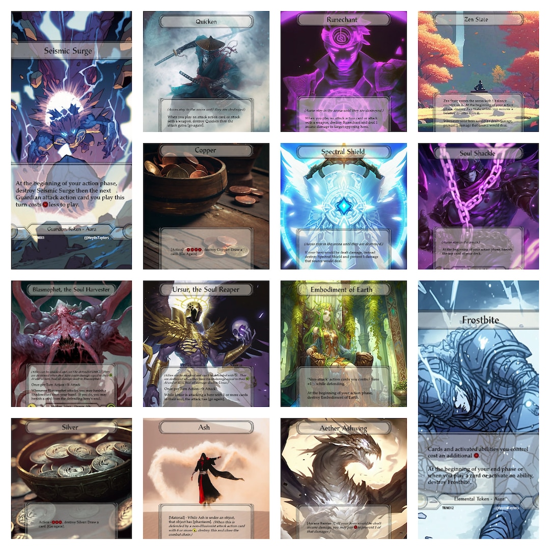 Flesh and Blood Custom Full Art Tokens - Etsy Singapore