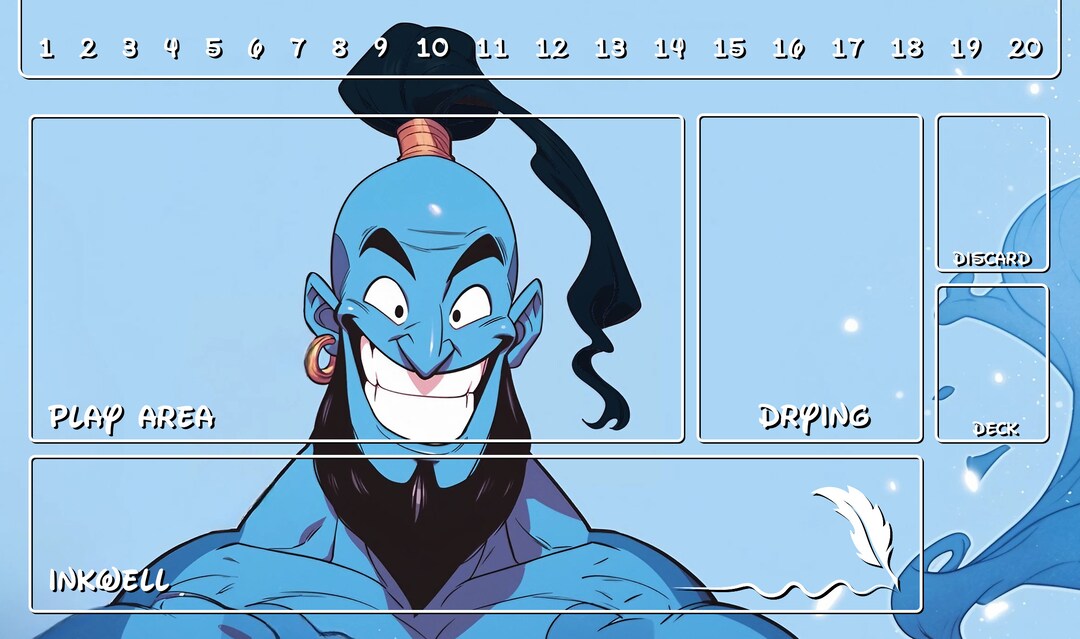 Lorcana Playmat Artwork - Lamp Dweller (with/without Playzones) - Etsy